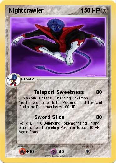 Pokémon Nightcrawler 2 2 - Teleport Sweetness - My Pokemon Card