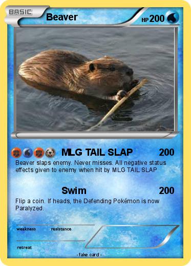 Pokémon Beaver 87 87 - MLG TAIL SLAP - My Pokemon Card