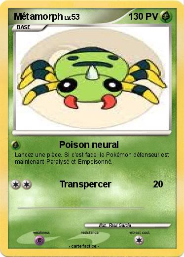 Pokémon Metamorph 66 66 - Poison neural - Ma carte Pokémon