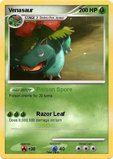 Pokémon Venasaur 137 137 - Poison Spore - My Pokemon Card
