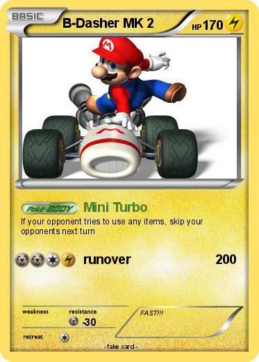 Pokémon B Dasher MK 2 2 - Mini Turbo - My Pokemon Card