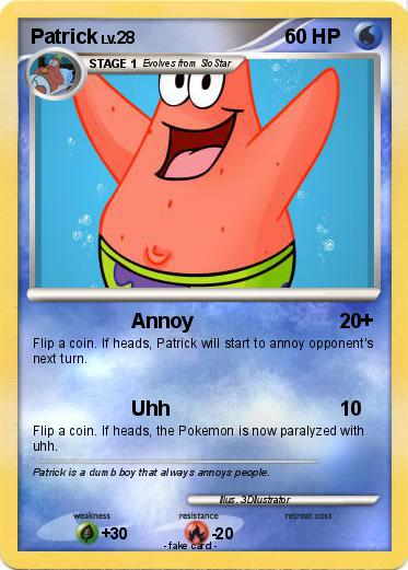 Pokémon Patrick 2011 2011 - Annoy - My Pokemon Card