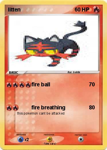 Pokémon litten 79 79 - fire ball - My Pokemon Card