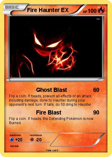 Pokémon Fire Haunter - Ghost Blast - My Pokemon Card