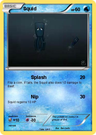 Pokémon Squid 355 355 - Splash - My Pokemon Card