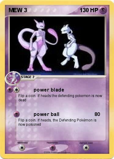 Pokémon MEW 3 13 13 - power blade - My Pokemon Card