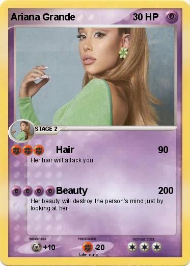 Pokémon Ariana Grande 223 223 - Hair - My Pokemon Card