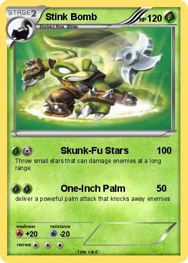 Pokémon Stink Bomb 25 25 - Skunk-Fu Stars - My Pokemon Card