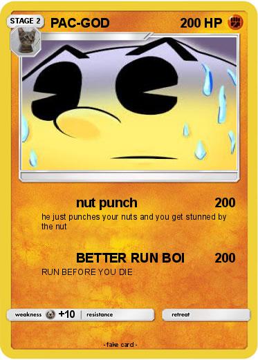 Pokémon PAC GOD - nut punch - My Pokemon Card
