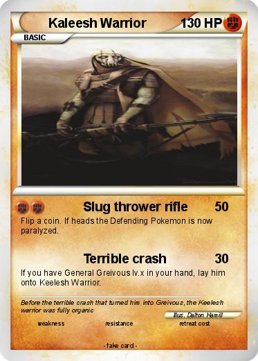 Pokémon Kaleesh Warrior - Slug thrower rifle - My Pokemon Card