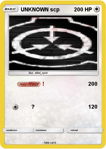 Pokémon UNKNOWN scp - ! - My Pokemon Card