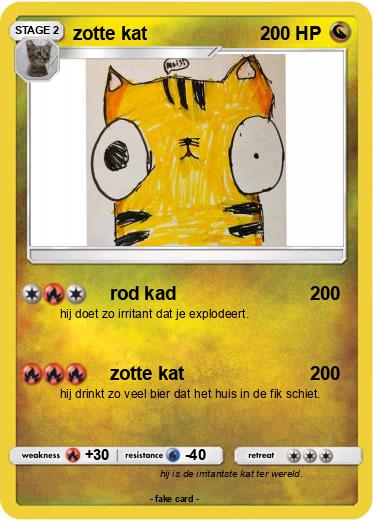 Pokémon zotte kat - rod kad - My Pokemon Card