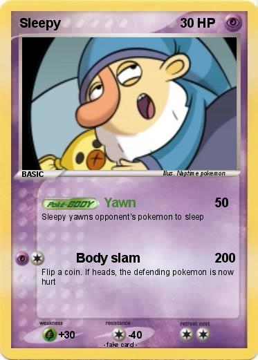 Pokémon Sleepy 216 216 - Yawn - My Pokemon Card