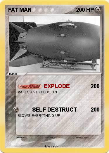 Pokémon FAT MAN 164 164 - EXPLODE - My Pokemon Card