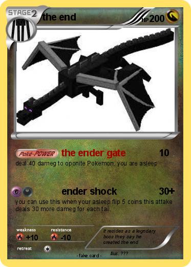 Pokémon the end 125 125 - the ender gate - My Pokemon Card