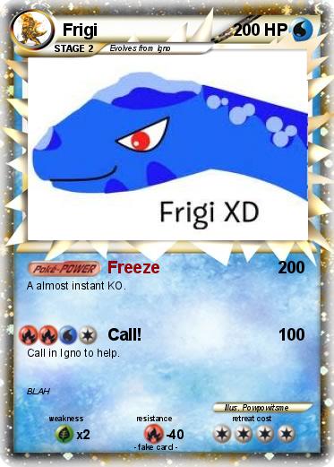 Pokémon Frigi 5 5 - Freeze - My Pokemon Card