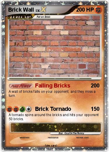 Pokémon Brick Wall 15 15 - Falling Bricks - My Pokemon Card
