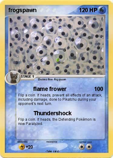 Pokémon frogspawn - flame frower - My Pokemon Card