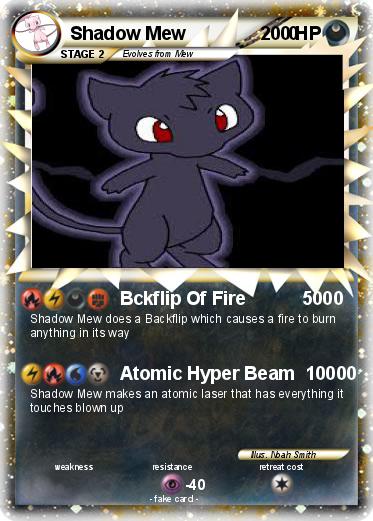 Pokémon Shadow Mew 69 69 - Bckflip Of Fire 5000 - My Pokemon Card