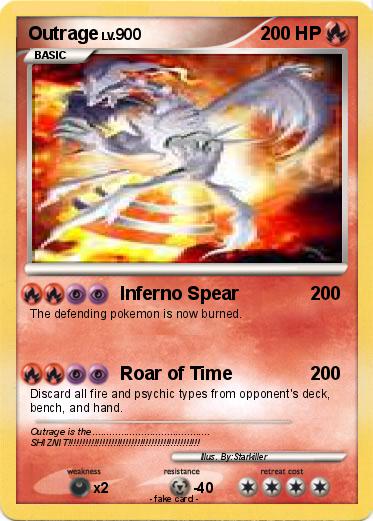 Pokémon Outrage 2 2 - Inferno Spear - My Pokemon Card
