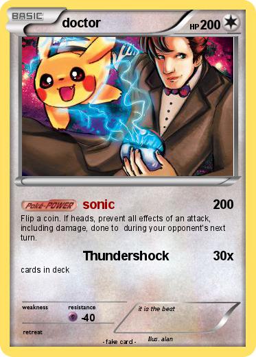 Pokémon doctor 386 386 - sonic - My Pokemon Card