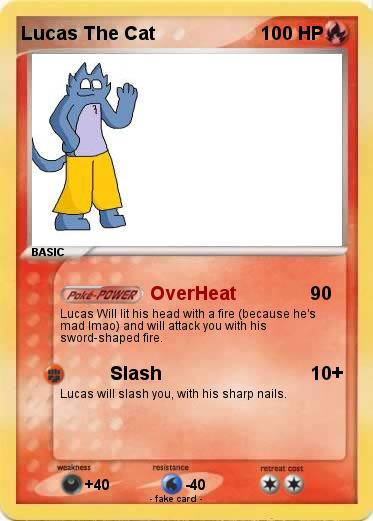 Pokémon Lucas The Cat - OverHeat - My Pokemon Card