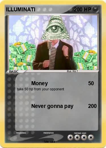 Pokémon ILLUMINATI 1343 1343 - Money - My Pokemon Card