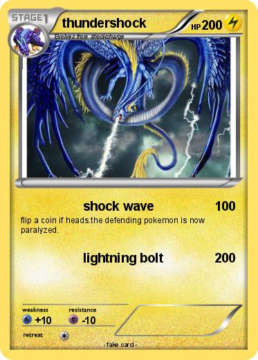 Pokémon thundershock 140 140 - shock wave - My Pokemon Card