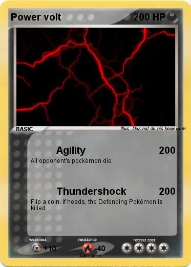 Pokémon Power volt - Agility - My Pokemon Card