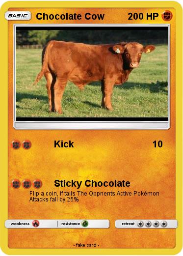 Pokémon Chocolate Cow 1 1 - Kick - My Pokemon Card