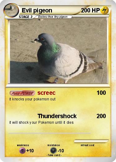 Pokémon Evil pigeon - screec - My Pokemon Card