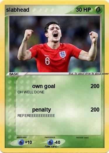 Pokémon slabhead - own goal - My Pokemon Card