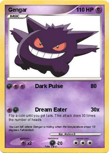 Pokémon Gengar 691 691 - Dark Pulse - My Pokemon Card