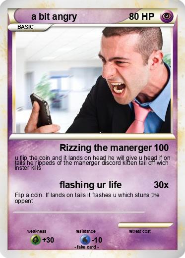 Pokémon a bit angry - Rizzing the manerger - My Pokemon Card