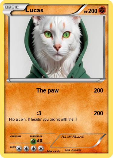 Pokémon Lucas 1742 1742 - The paw - My Pokemon Card