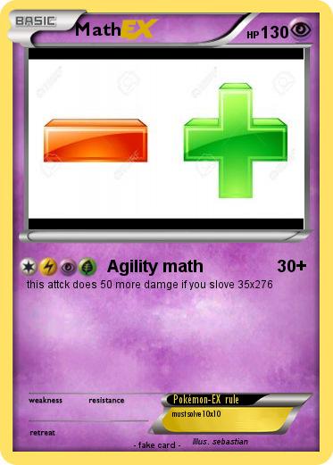 Pokémon Math 196 196 - Agility math - My Pokemon Card