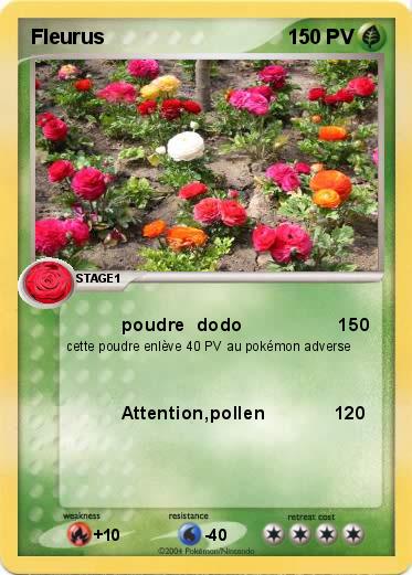 Pokémon Fleurus - poudre dodo 150 - Ma carte Pokémon