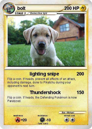 Pokémon bolt 330 330 - lighting snipe - My Pokemon Card