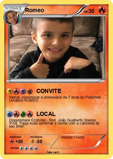 Pokémon Romeo 229 229 - CONVITE - Mi carta pokémon