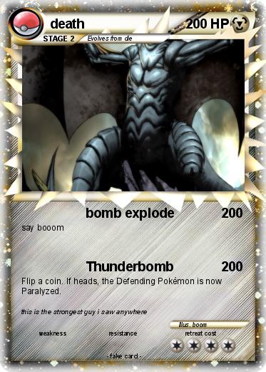 Pokémon death 1794 1794 - bomb explode - My Pokemon Card