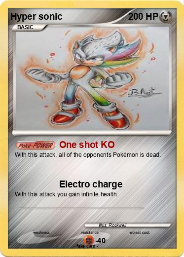 Pokémon Hyper sonic 667 667 - One shot KO - My Pokemon Card