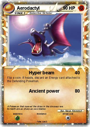 Pokémon Aerodactyl 98 98 - Hyper beam - My Pokemon Card