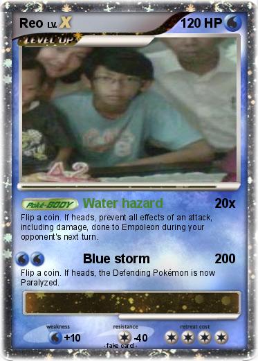 Pokémon Reo - Water hazard - My Pokemon Card