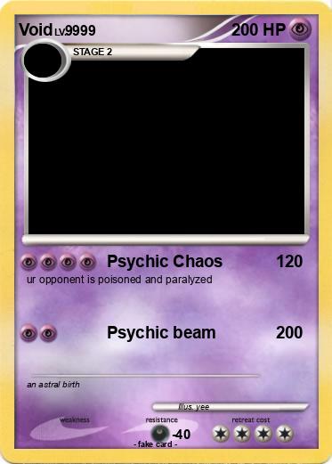 Pokémon Void 204 204 - Psychic Chaos - My Pokemon Card