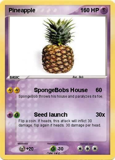 Pokémon Pineapple 26 26 - SpongeBobs House - My Pokemon Card