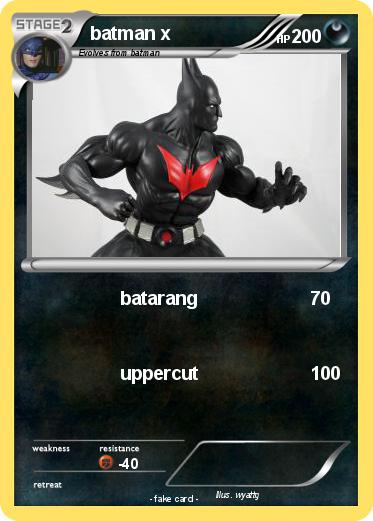 Pokémon batman x 6 6 - batarang - My Pokemon Card