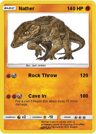 Pokémon Nather 1 1 - Rock Throw - My Pokemon Card