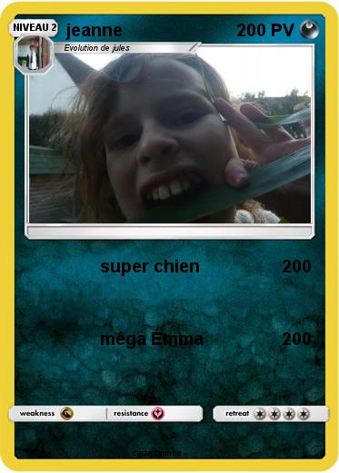 Pokémon jeanne 83 83 - super chien - Ma carte Pokémon