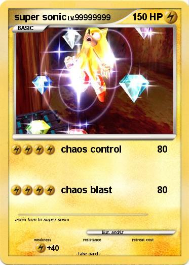 Pokémon super sonic 729 729 - chaos control - My Pokemon Card