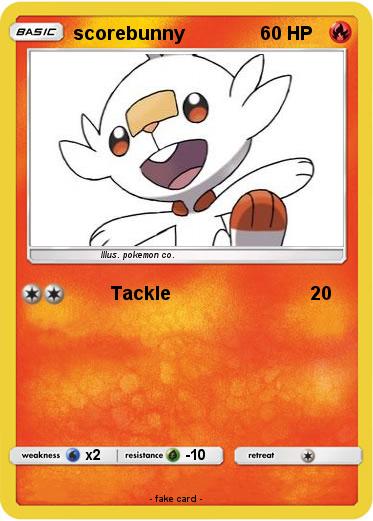 Pokémon scorebunny 1 1 - Tackle - My Pokemon Card